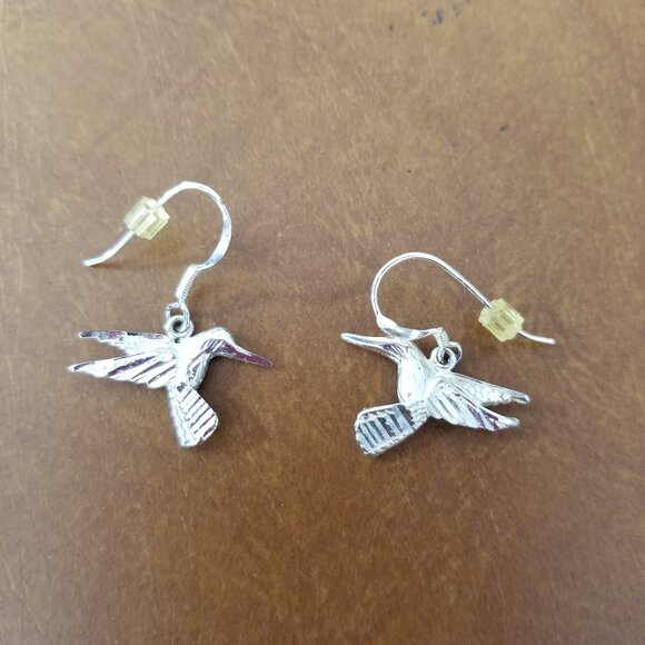 Jewelry | Silver Hummingbird Earrings | Poshmark